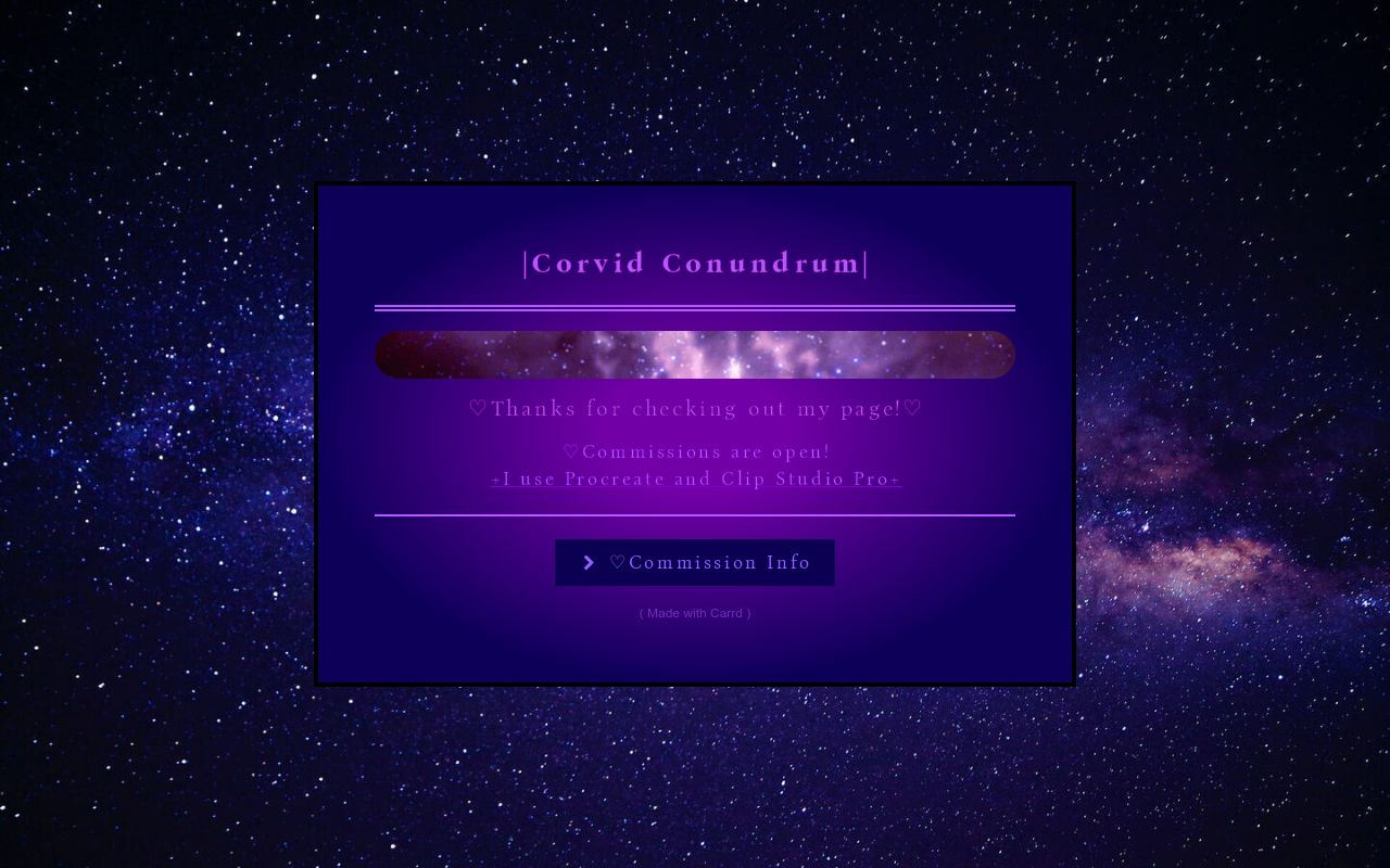 Corvidae Conundrum Commissions